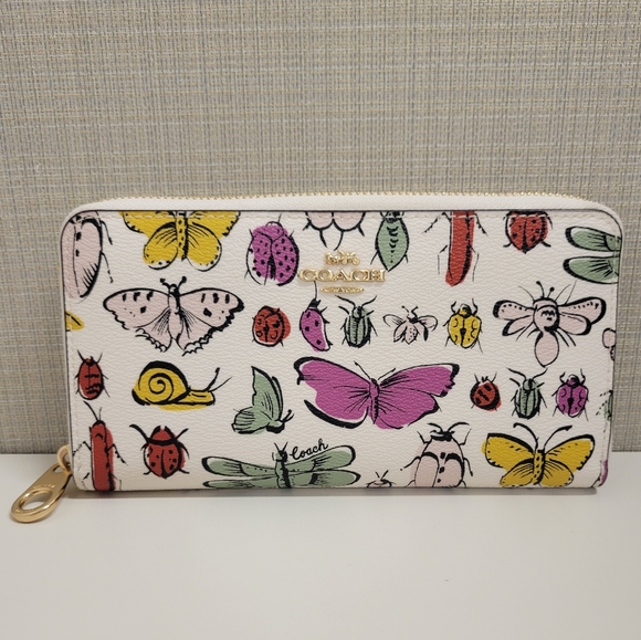 Coach | Bags | Coach Long Zip Around Wallet Creature Print | Poshmark